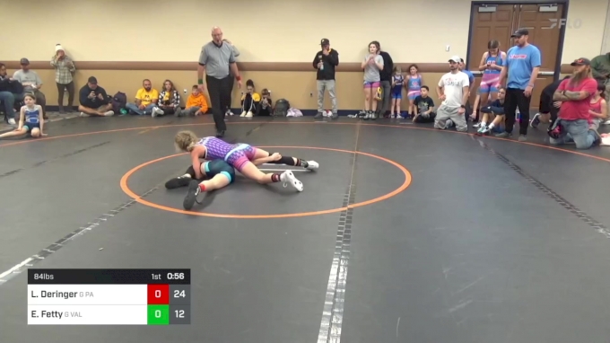 84 lbs Rr Rnd 5 - Lennox Deringer, PA West vs Elizabeth Fetty, Valkyrie ...