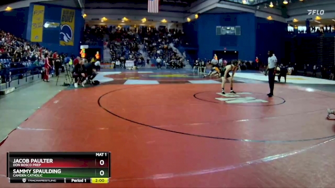 132 lbs Prelim - Jacob Paulter, Don Bosco Prep vs Sammy Spaulding ...