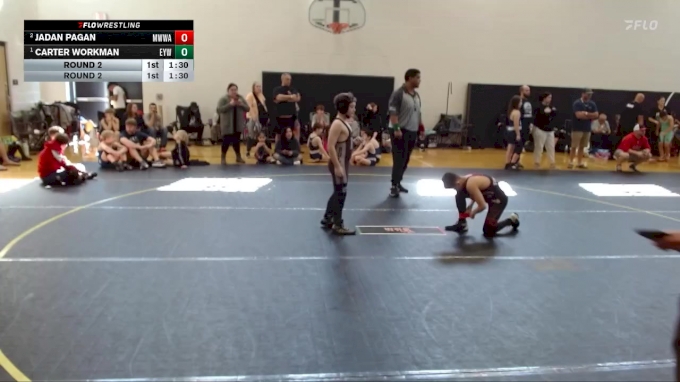 90 lbs Round 2 - Jadan Pagan, Mighty Warriors Wrestling Acad vs Carter ...