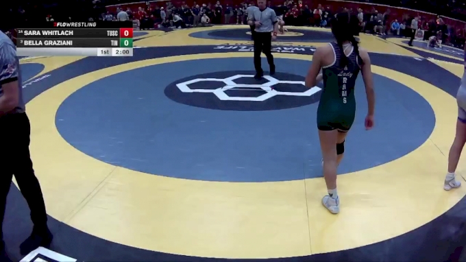 G-100 lbs Champ. Round 1 - Bella Graziani, G-Tinora vs Sara Whitlach, G ...