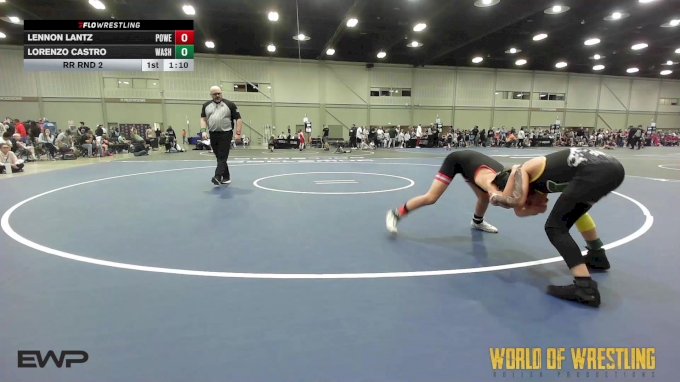 90 lbs Rr Rnd 2 - Lennon Lantz, Powerhouse Elite 9u vs Lorenzo Castro ...