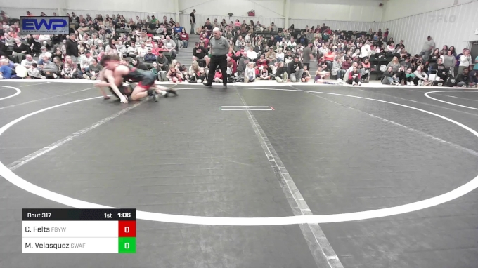 140 lbs Rr Rnd 1 - Caleb Felts, Fort Gibson Youth Wrestling vs Matthew ...