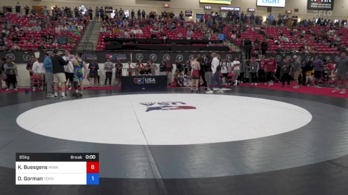 65 kg Quarters - Koy Buesgens, Minnesota vs Drew Gorman, Teknique Wrestling