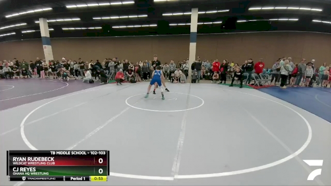 102-103 lbs Round 2 - Cj Reyes, Ohana HQ Wrestling vs Ryan Rudebeck ...
