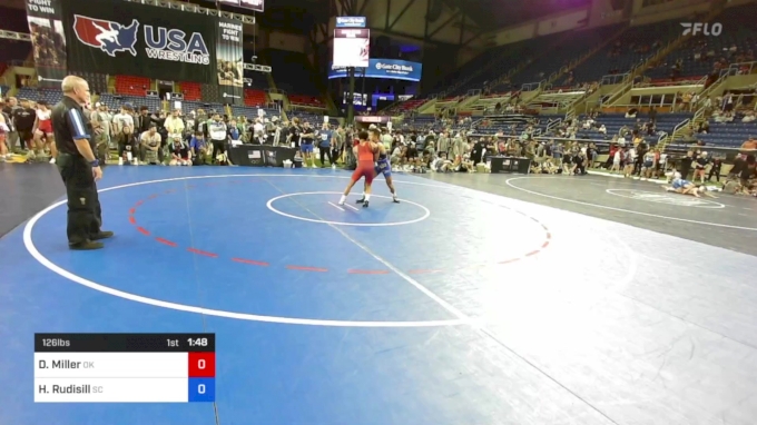 126 lbs Rnd Of 16 - Devon Miller, Oklahoma vs Houston Rudisill, South ...