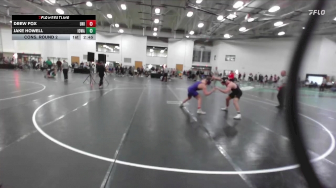 197 lbs Cons. Round 2 - Jake Howell, Iowa vs Drew Fox, Northern Iowa