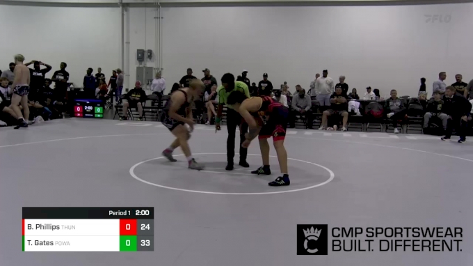 220 lbs Semifinals (8 Team) - Bryce Phillips, Team Thunder vs Trevyn ...
