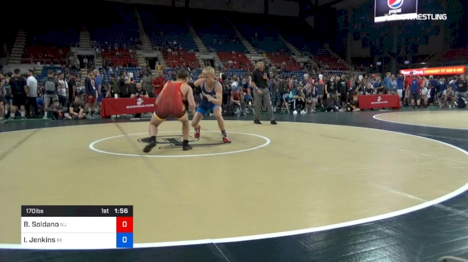 170 lbs Cons 16 #2 - Brian Soldano, New Jersey vs Ira Jenkins, Michigan