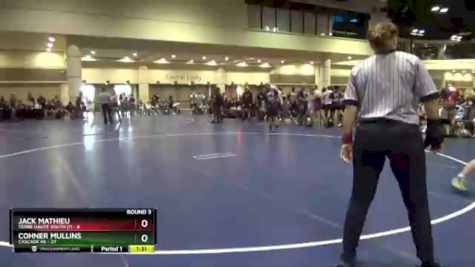 152 lbs Round 3 (10 Team) - Jack Mathieu, Terre Haute South (1) vs ...
