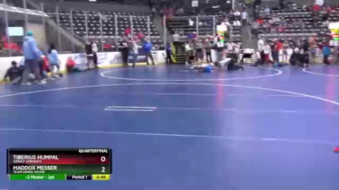 50 lbs Quarterfinal - Maddox Messer, Team Grind House vs Tiberius ...