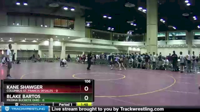 106 lbs Quarters & Wb (16 Team) - Blake Bartos, Medina Buckeye Ohio vs ...