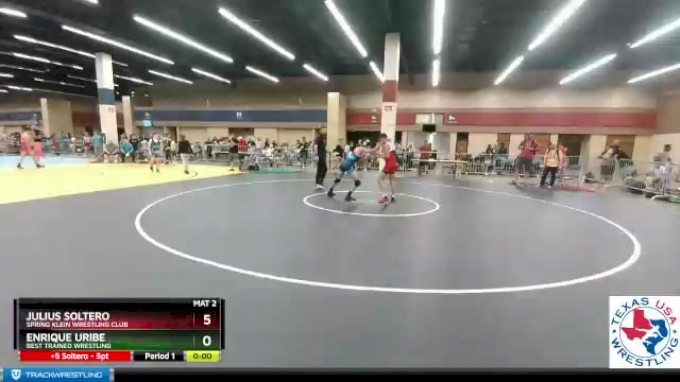 120 lbs Quarterfinal - Julius Soltero, Spring Klein Wrestling Club vs ...