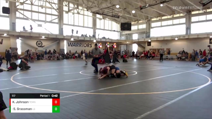 117 lbs Round 5 - Senna Grassman, Team TN vs Kyla Johnson, Southport ...