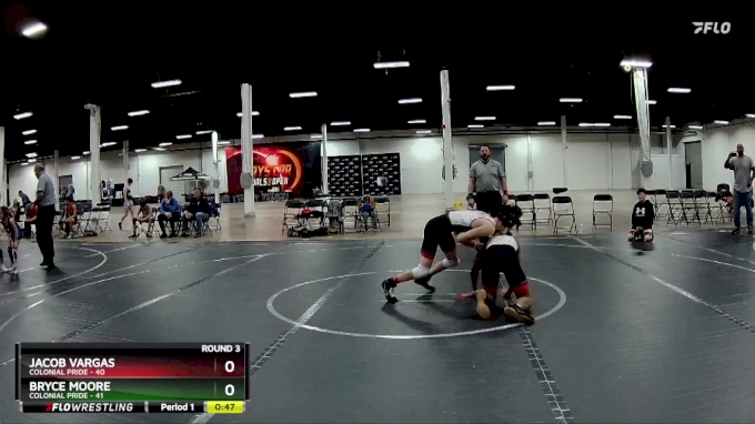115-120 lbs Round 3 - Jacob Vargas, Colonial Pride vs Bryce Moore ...