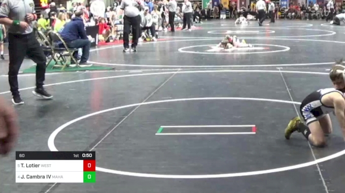 60 lbs Quarterfinal - Tanner Lotier, West Shore vs John Cambra IV ...