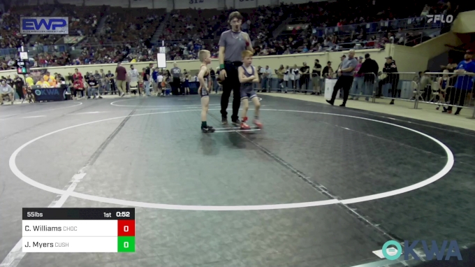 55 lbs Consi Of 16 #2 - Creed Williams, Choctaw Ironman Youth Wrestling ...