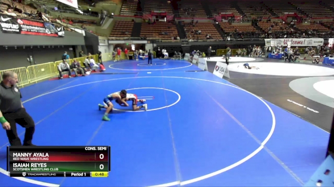 86 lbs Cons. Semi - Manny Ayala, Red Wave Wrestling vs Isaiah Reyes ...