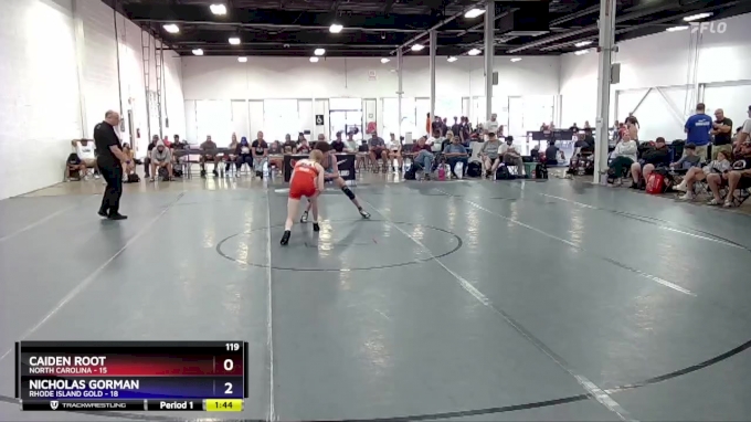 119 lbs Round 4 (6 Team) - Caiden Root, North Carolina vs Nicholas ...