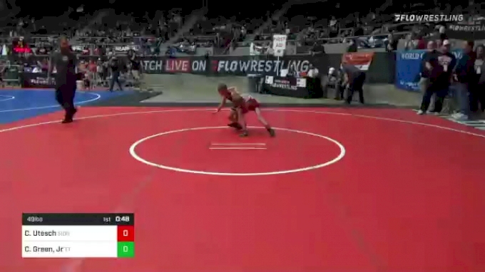 49 lbs Consi Of 4 - Cohen Utesch, Siouxland Wrestling Academy vs Coby ...