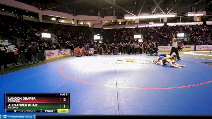 150 lbs Champ. Round 2 - Alexander Khait, Bellevue vs Landon Draper ...