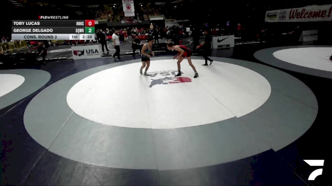 Cons. Round 2 - Toby Lucas, Huntington Beach High School Wrestling vs ...