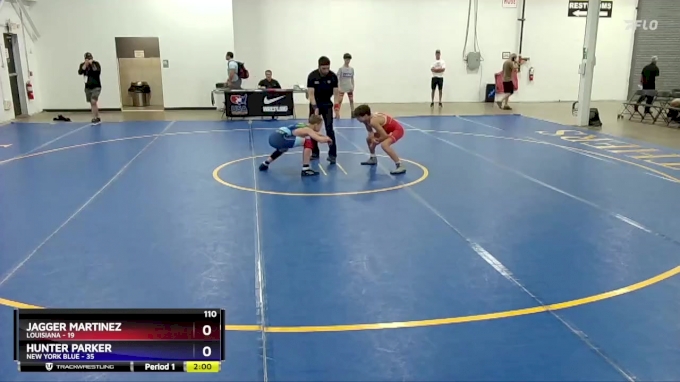 110 lbs Semis & 1st Wrestleback (8 Team) - Jagger Martinez, Louisiana ...