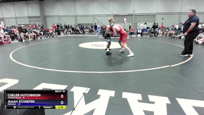132 lbs Round 3 (8 Team) - Caeleb Hutchinson, Kansas Blue vs Isaiah ...