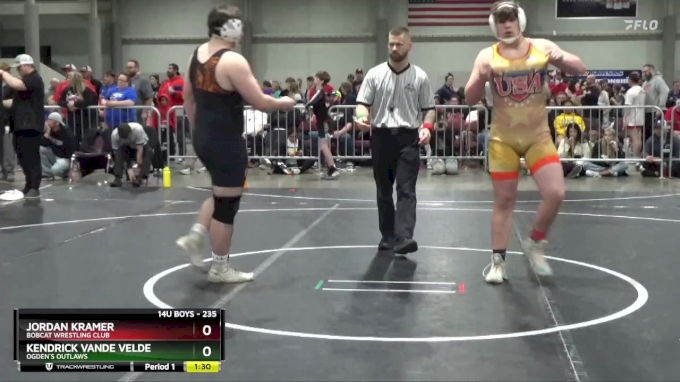235 lbs Champ. Round 1 - Kendrick Vande Velde, Ogden`s Outlaws vs ...
