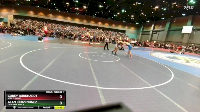 157 lbs Cons. Round 1 - Corey Burkhardt, Will C. Wood vs Alan Limas ...