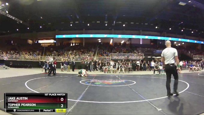 113 1A 1st Place Match - Jake Austin, Somerset vs Topher Pearson, Suwannee
