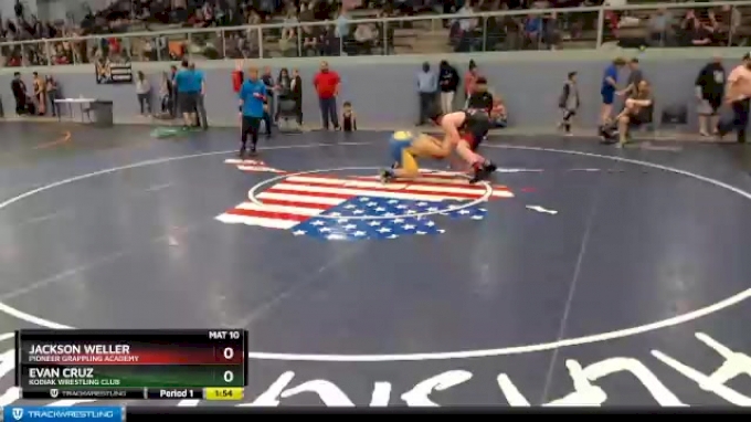 250 lbs Rr1 - Jackson Weller, PIONEER GRAPPLING ACADEMY vs Evan Cruz ...