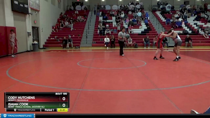167 lbs 3rd Place Match - Isaiah Cook, Berry Middle School (Hoover AL ...