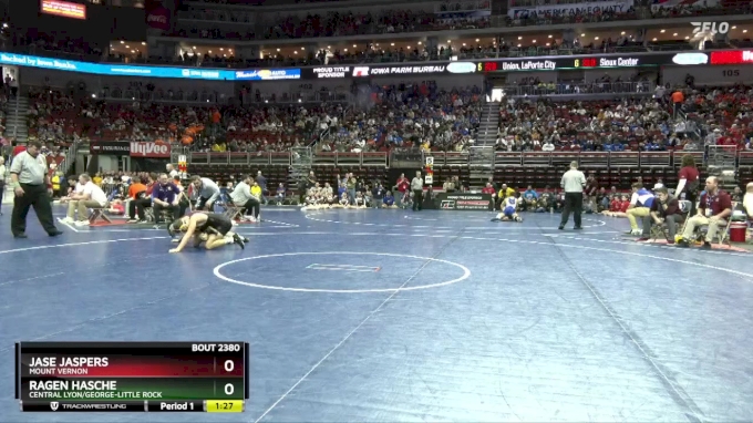 2A-138 lbs Quarterfinal - Ragen Hasche, Central Lyon/George-Little Rock ...