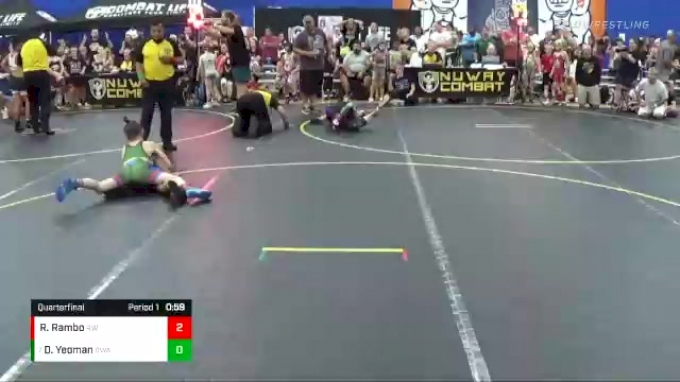 72 lbs Quarterfinal - Damien Yeoman, Sebolt Wrestling Academy vs Rhoan ...