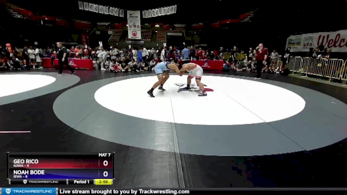 220 lbs Placement Matches (16 Team) - Geo Rico, NAWA vs Noah Bode, IEWA