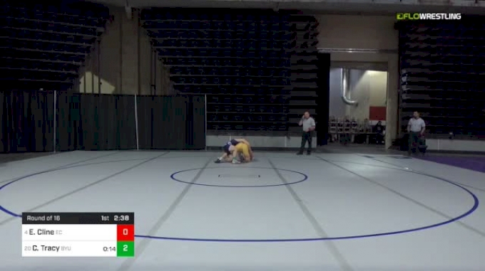 133 lbs Round Of 16 - Emery Cline, Emmanuel vs Colton Tracy, Brigham Young