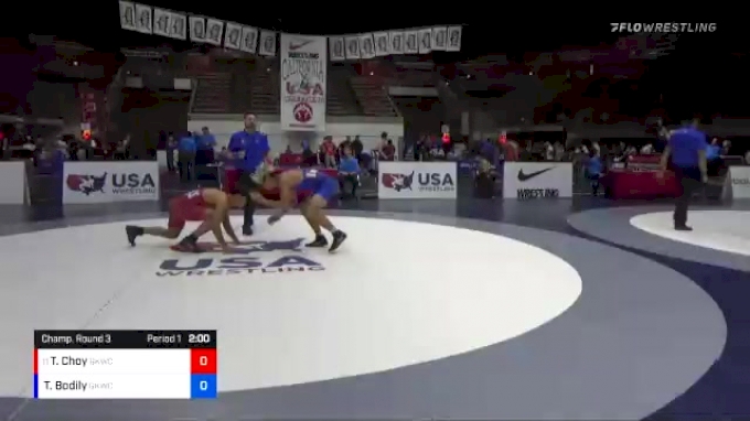 152 lbs Champ. Round 3 - Tyler Choy, Guardian Knights Wrestling Club vs ...
