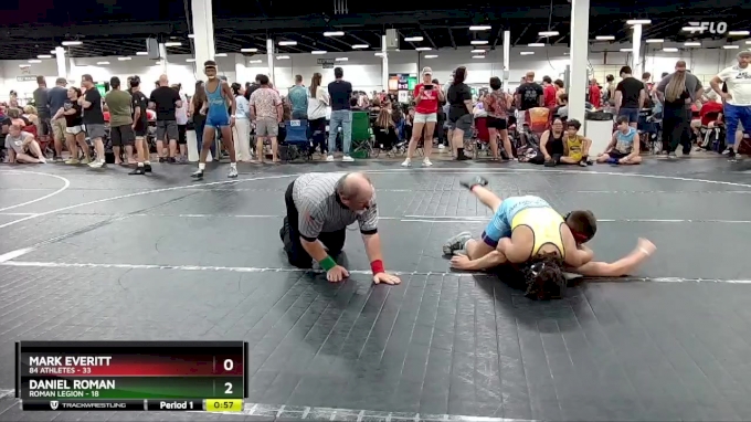 130 lbs Round 2 (4 Team) - Mark Everitt, 84 Athletes vs Daniel Roman ...