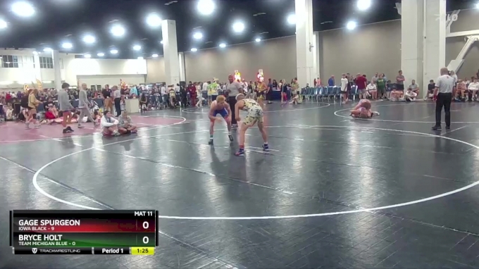 120 lbs Round 7 (8 Team) - Gage Spurgeon, Iowa Black vs Bryce Holt ...