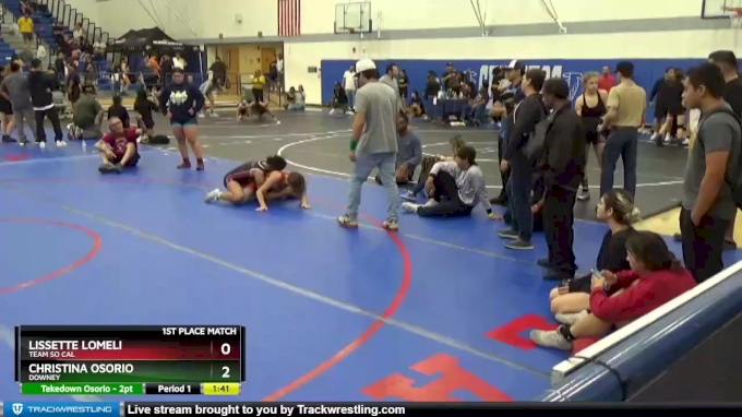 111 lbs 1st Place Match - Lissette Lomeli, Team So Cal vs Christina ...