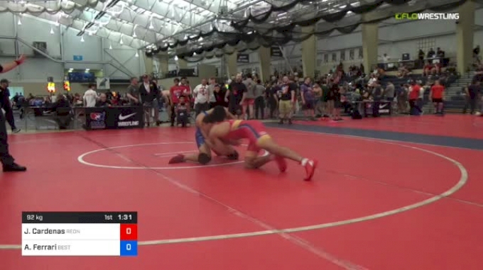 92 kg Semifinal - Jacob Cardenas, Rednose vs Albert Ferrari, Best ...