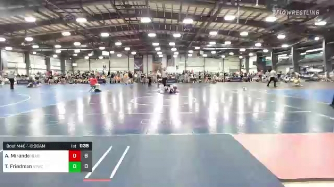 120 lbs Rr Rnd 1 - Anthony Mirando, BlueWave vs Trey Friedman, Shore ...