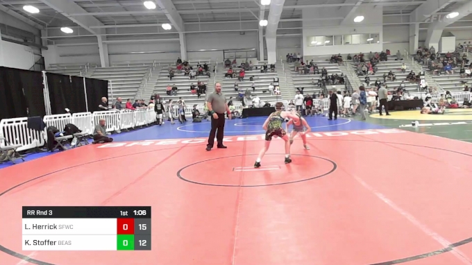 100 lbs Rr Rnd 3 - Landyn Herrick, Forge Perry vs Kaden Stoffer, Beast ...