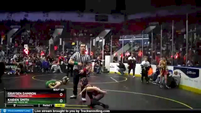 65 lbs Champ. Round 2 - Kaiden Smith, Grayling Youth WC vs Graysen ...