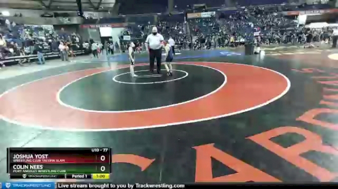 77 lbs Cons. Round 2 - Joshua Yost, Wrestling Club Tacoma Slam vs Colin ...
