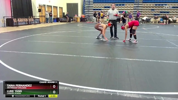 126 lbs Champ. Round 2 - Taina Fernandez, Archbishop Spalding vs Luke ...