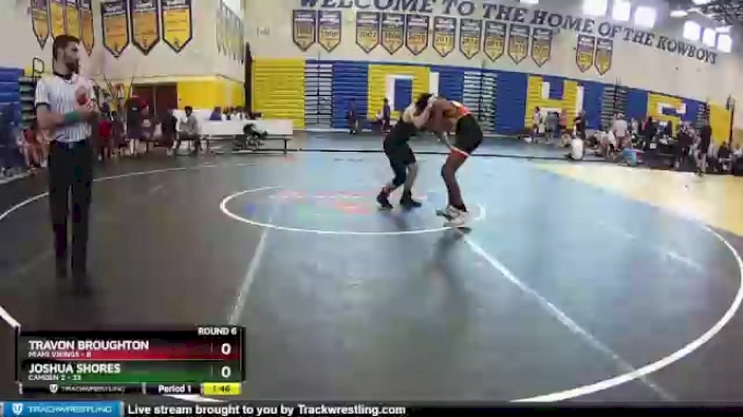 138 lbs Round 6 (8 Team) - Travon Broughton, Miami Vikings vs Joshua ...