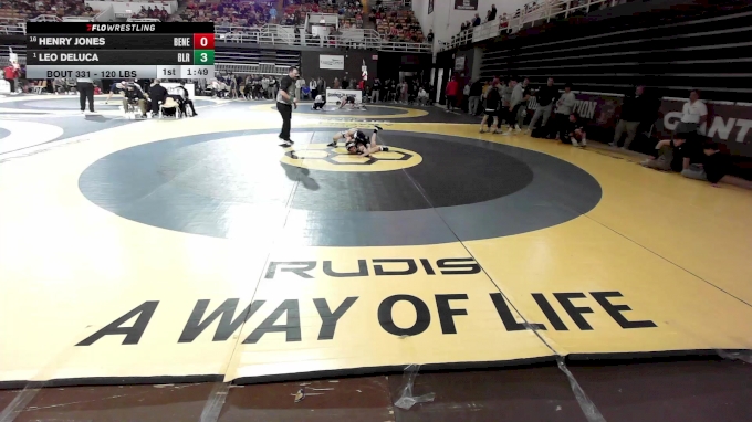 120 lbs Round Of 16 - Henry Jones, Benedictine Prep vs Leo DeLuca ...
