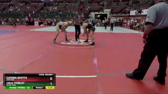 D2-215 lbs Cons. Round 1 - Cruz Mobley, River View vs Cayden Spotts ...