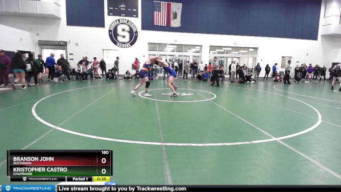 160 lbs 3rd Place Match - Branson John, Buchanan vs Kristopher Castro ...